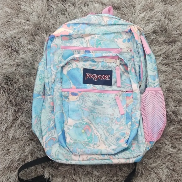 Jansport | Accessories | Jansport Big Student Backpack Pastel Marble ...